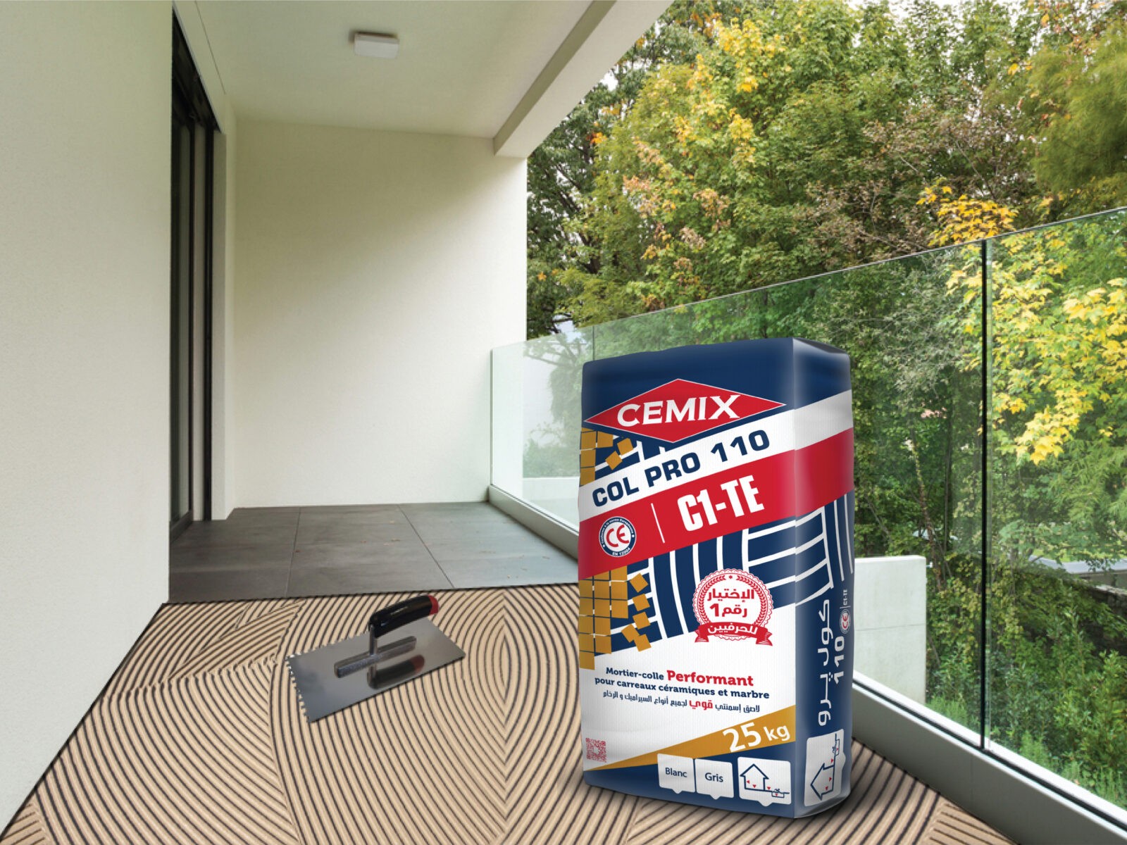 CEMIX COL PRO 110 | COLLE A CARRELAGE AU MAROC - cemix